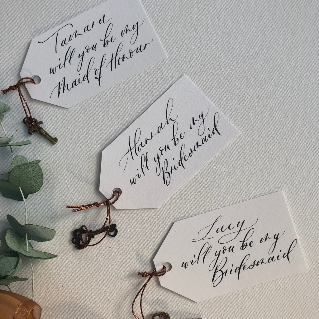 Place Cards – Calligraphy and Hand Lettering