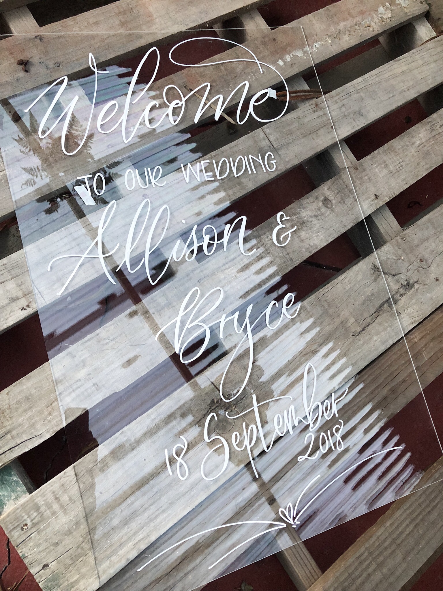 Acrylic Signs – Calligraphy and Hand Lettering